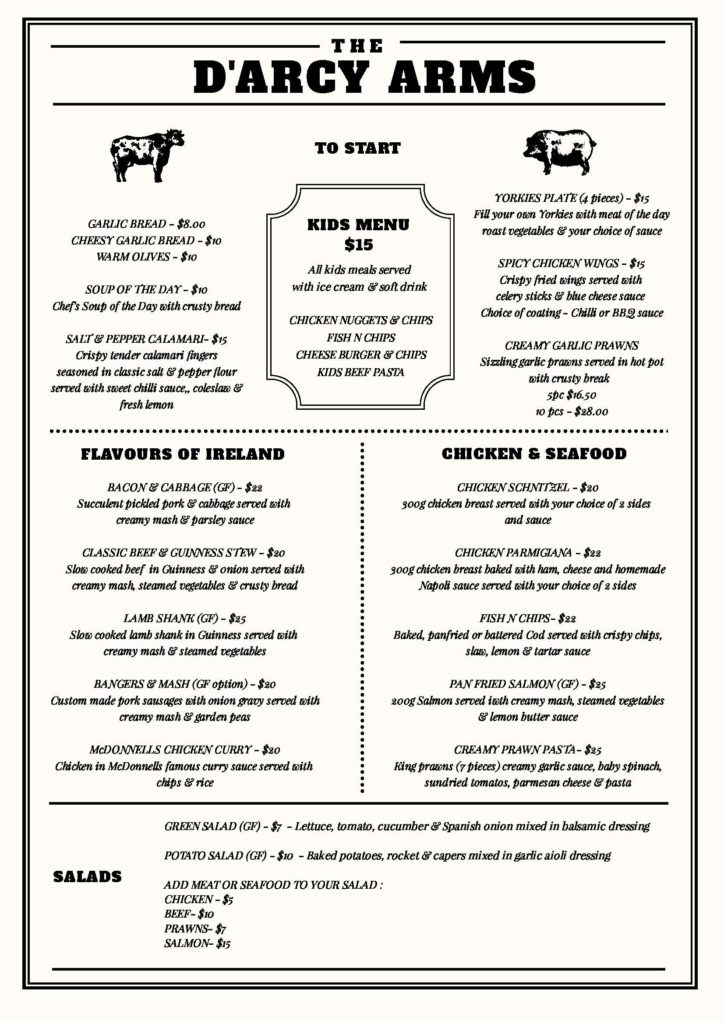MENU- Darcy arms 2019_Page_1 - D'Arcy Arms